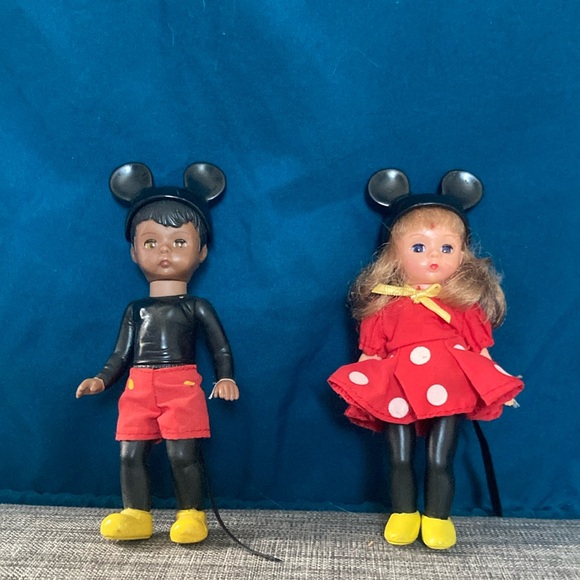 Vintage | Other | Vintage Mouse Dolls Black Mouse Boy White Mouse Girl ...